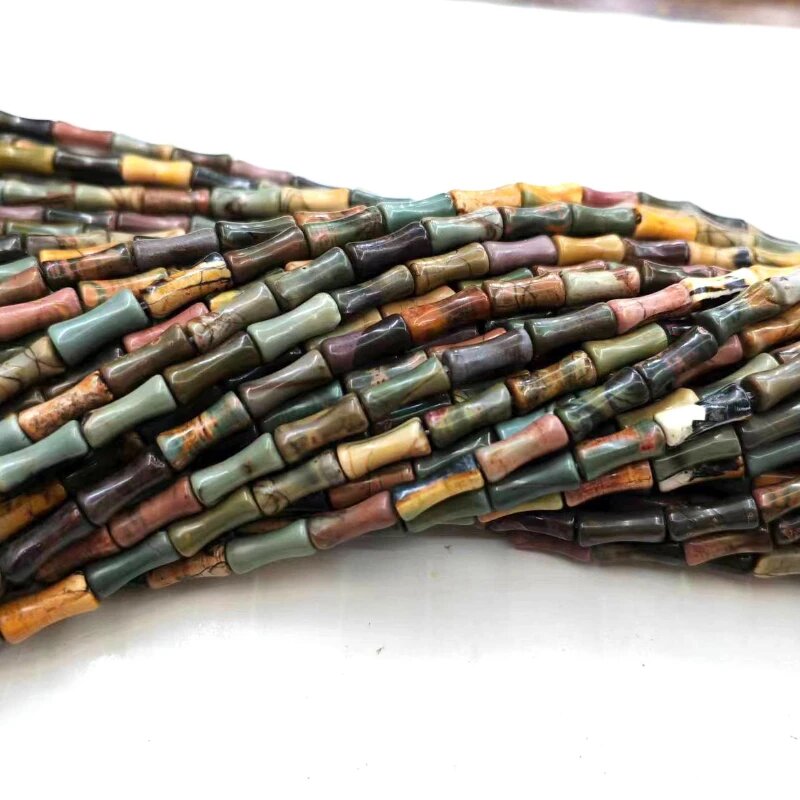Бусины Из Натурального Красного камня, бусины из бамбука, бусины, браслет, ожерелье, заколка для волос, брелок «сделай сам», ювелирные аксессуары