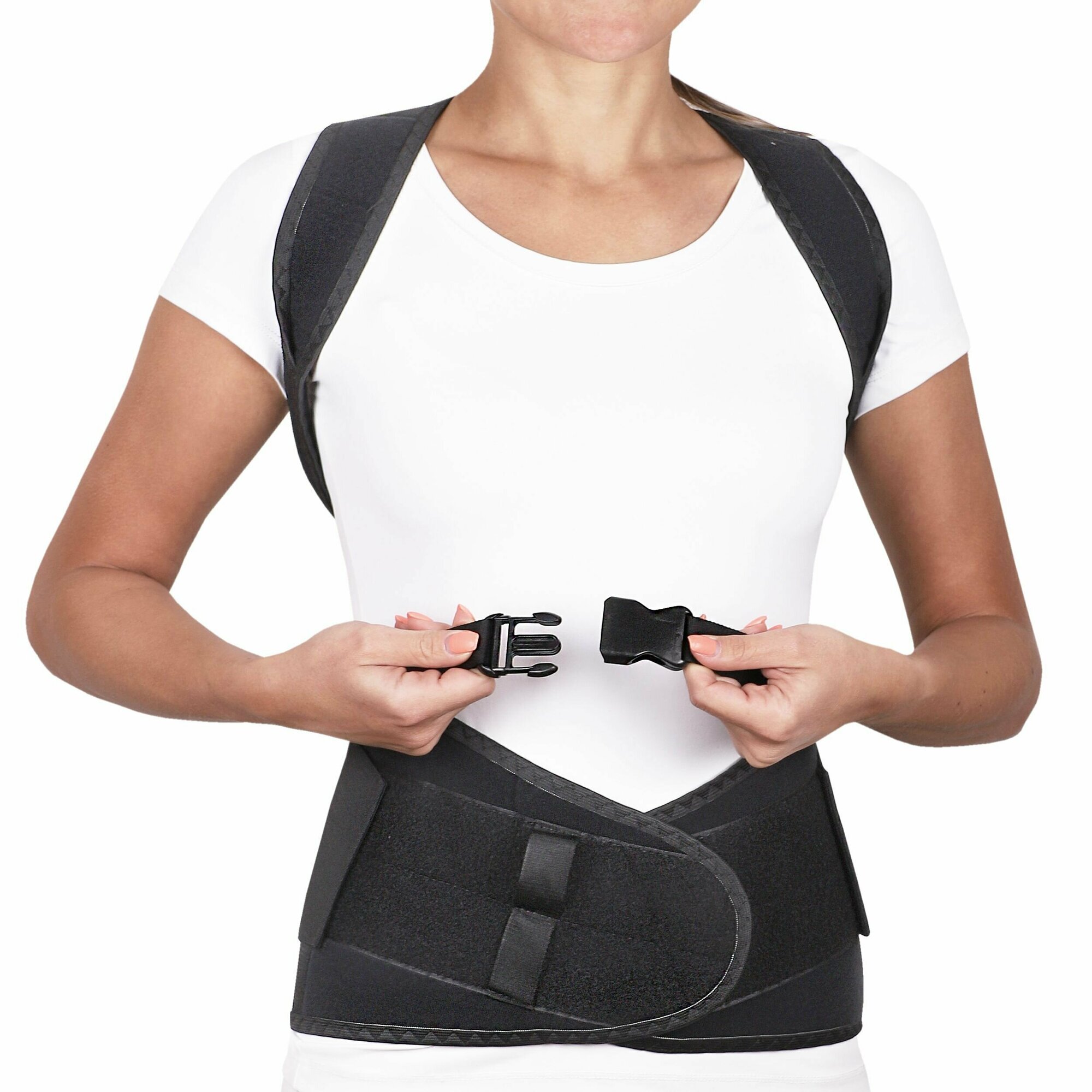 Корсет грудопоясничный, полужёсткий Б-504 крейт, грудопоясничный, рост 175-185, талия 60-80