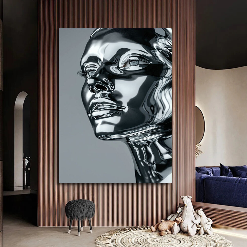 Лицо девушки / интерьерная картина, картина в салон красоты, 20х30 см.