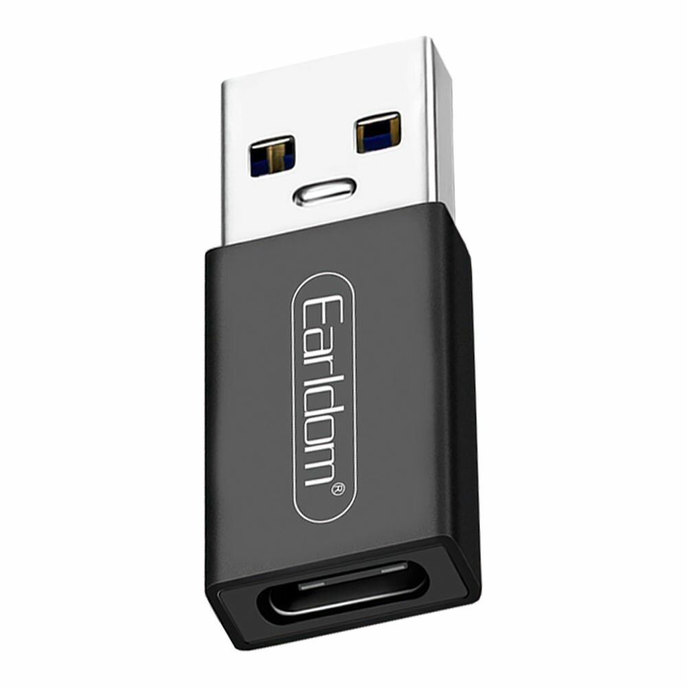 Адаптер Earldom ET-TC07 Type-C на USB (черный)