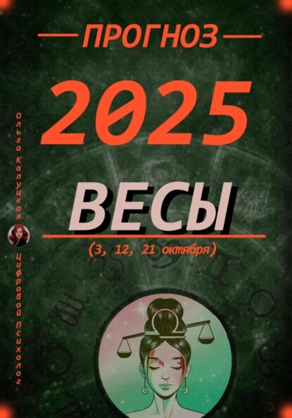 Прогноз на 2025 год Весы (3, 12, 21 октября) [Цифровая книга]