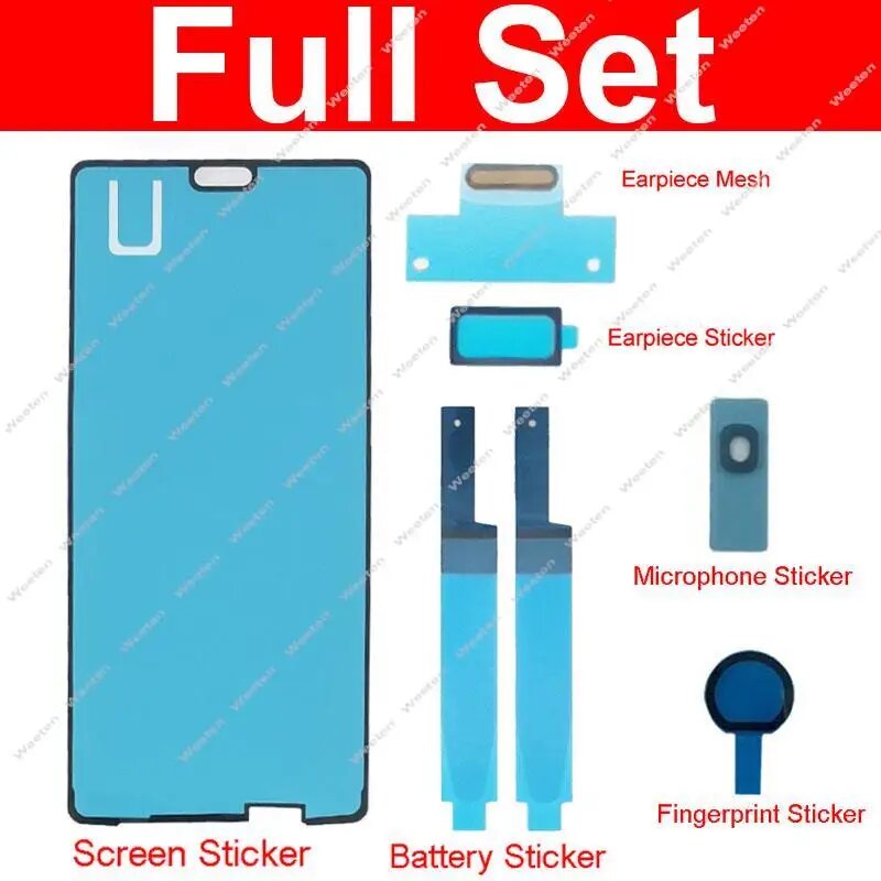Полный набор клей для SONY Xperia XZ2 H8216 H8266 H8296, передняя наклейка на батарейку Full Set