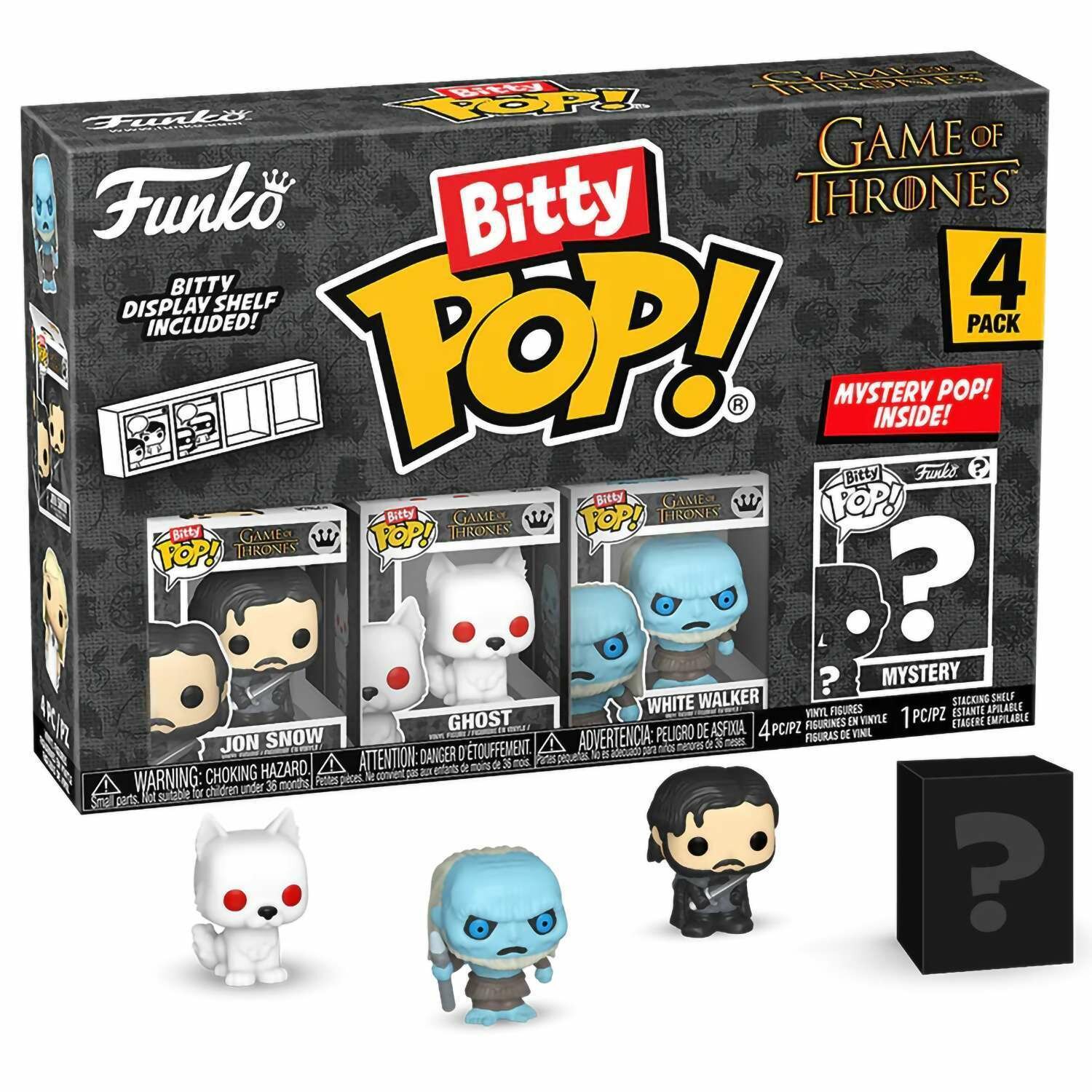Фигурка Funko Bitty POP! Game of Thrones Jon Snow+Ghost+White Walker+Mystery