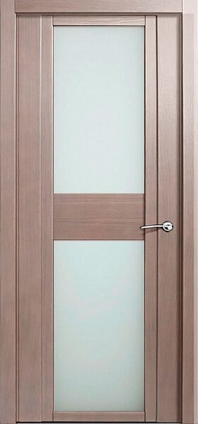 Межкомнатная Дверь Verda H-2 Дуб Грейвуд со Стеклом Белое 2000х600мм (Полотно 1шт) / Верда.