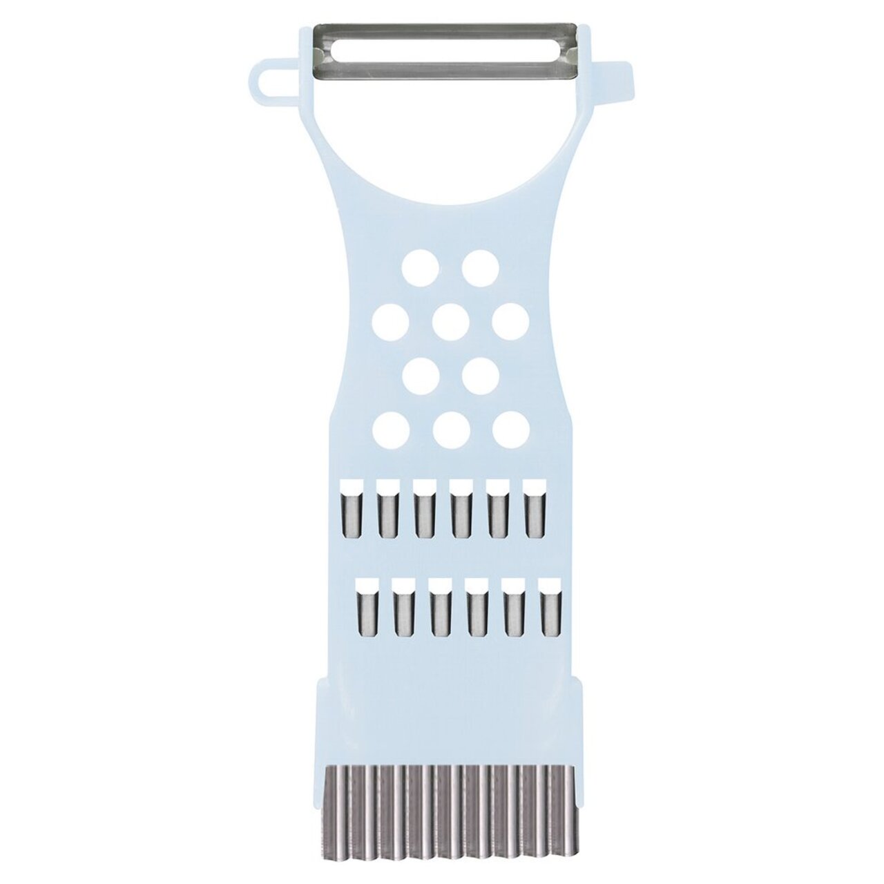 Многофункциональная овощечистка-терка с насадками для нарезки, шинковки и стружки