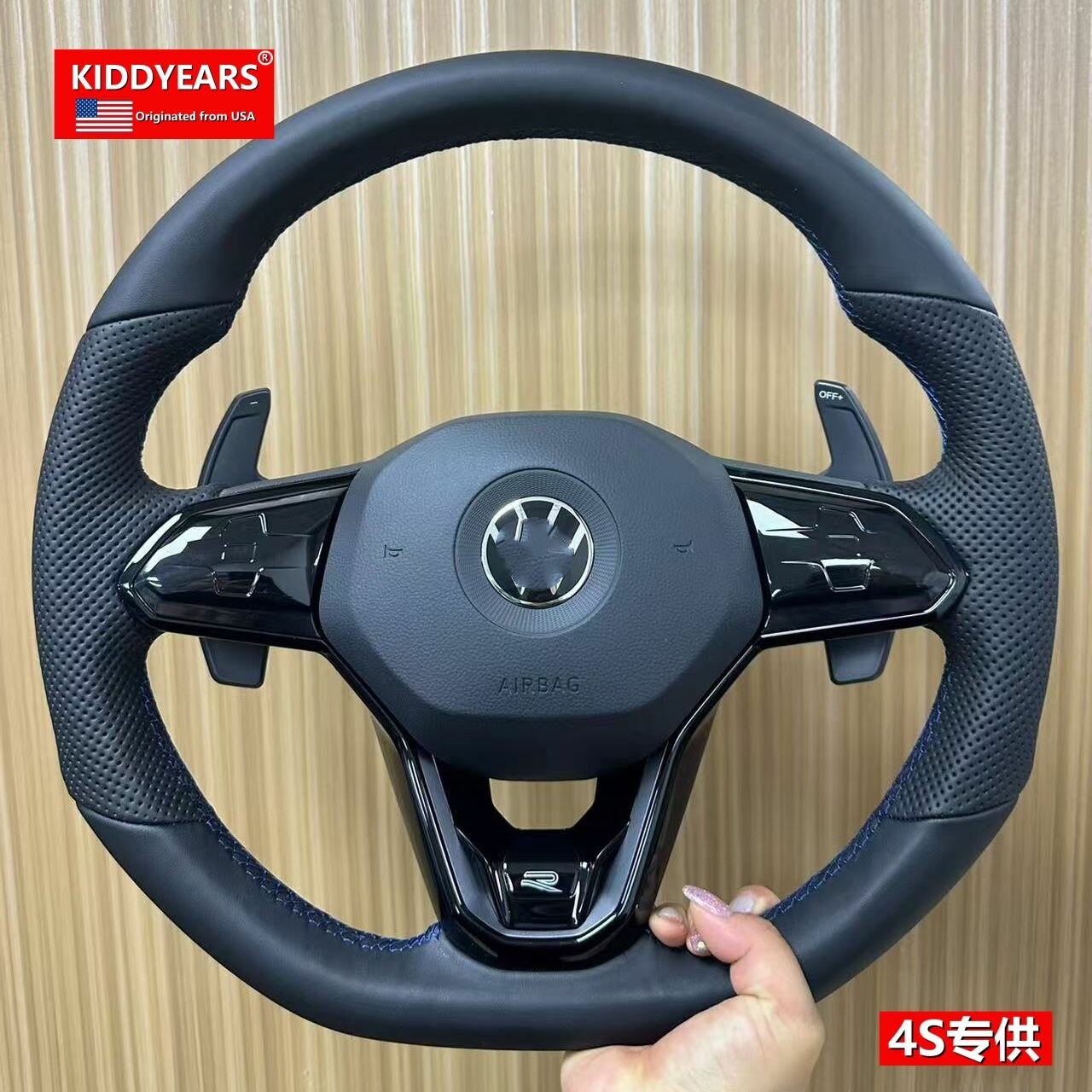 Применяется Volkswagen GOIF 6 Golf gti7 / GTS / Tiguan L Прикосное жидкокристаллическое многофункциональное рулевое колесо из углеродного волокна в сборе