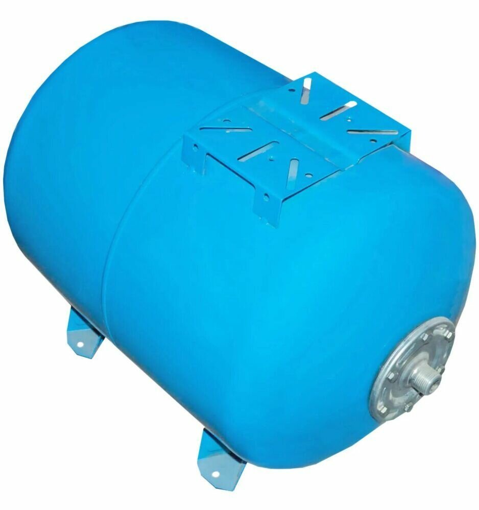 Расширительный бак, гидроаккумулятор 200 л. горизонтальный (цвет синий) STOUT