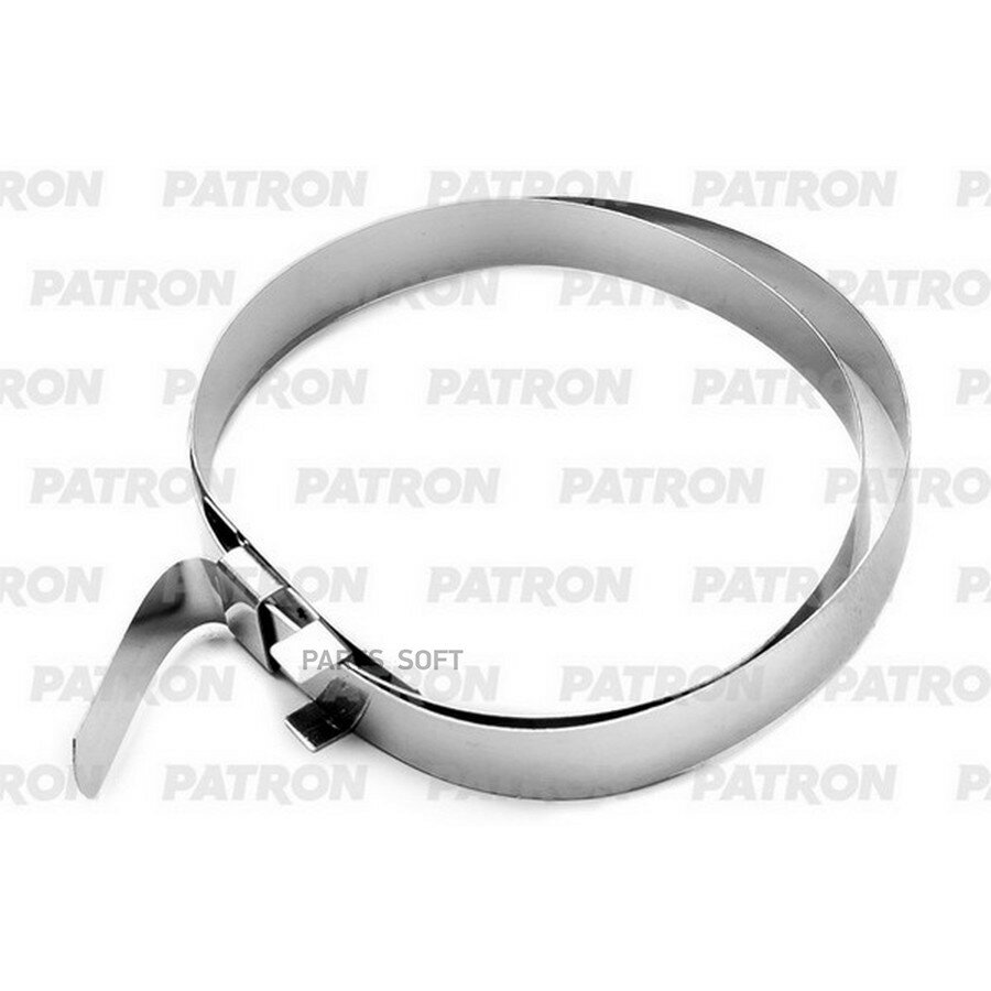 Хомут пыльника шруса универсальный ленточный 350 мм, D25-45 мм, 7х0,25 мм, AISI 201 - нержавеющая сталь PATRON PU070350 | цена за 1 шт