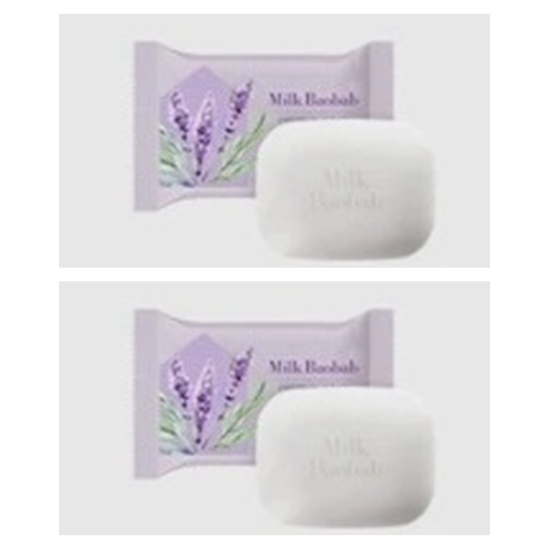 Мыло MILK BAOBAB OWS туалетное кусковое с лавандой Milk Baobab Original Soap Lavendar Garden, 100 г, 2 штуки