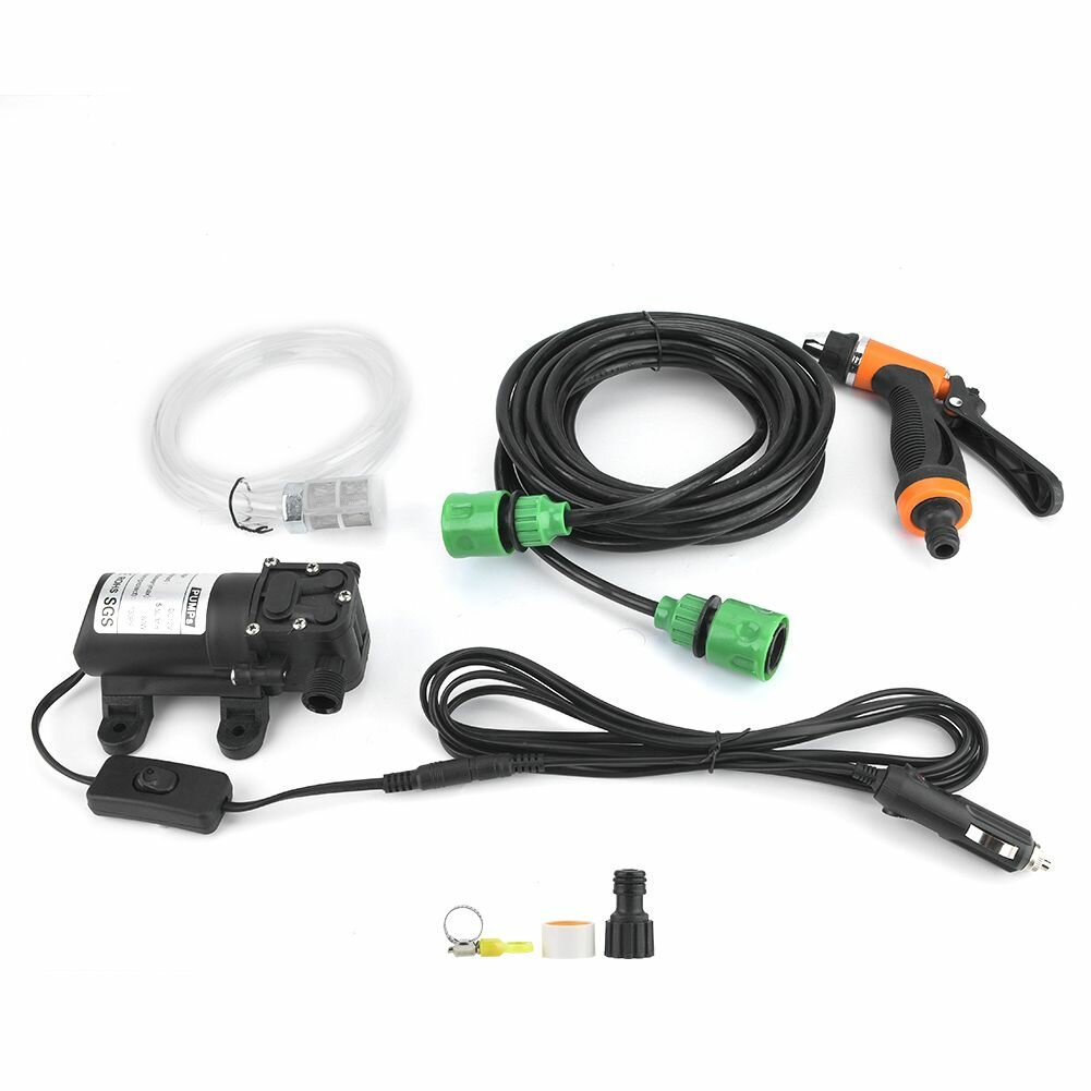 Электрический насос для мойки автомобилей, 12 В, комплект для чистки пистолета с разъемом для ниппелей