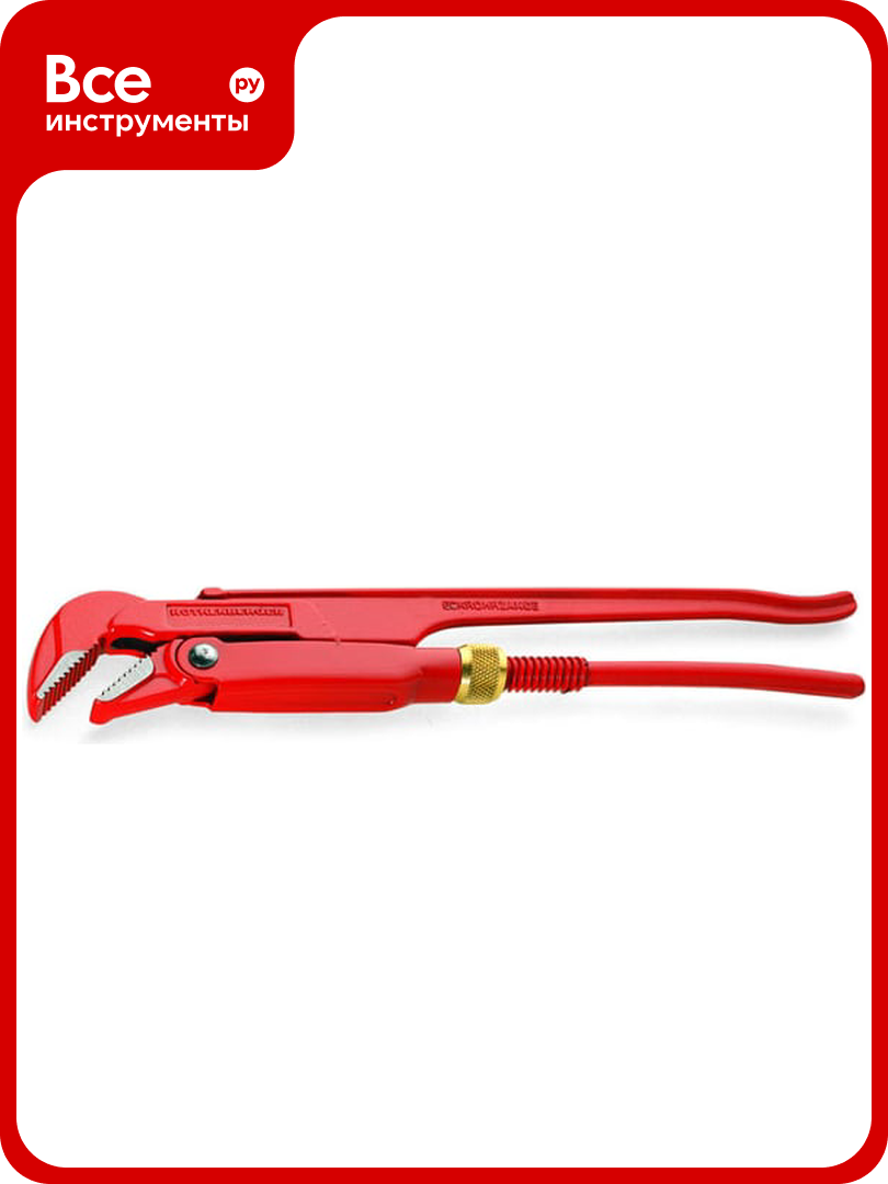 Угловой трубный ключ Rothenberger 70132X, Обеспечивает крепкий обхват заготовок в процессе завинчивания и отвинчивания