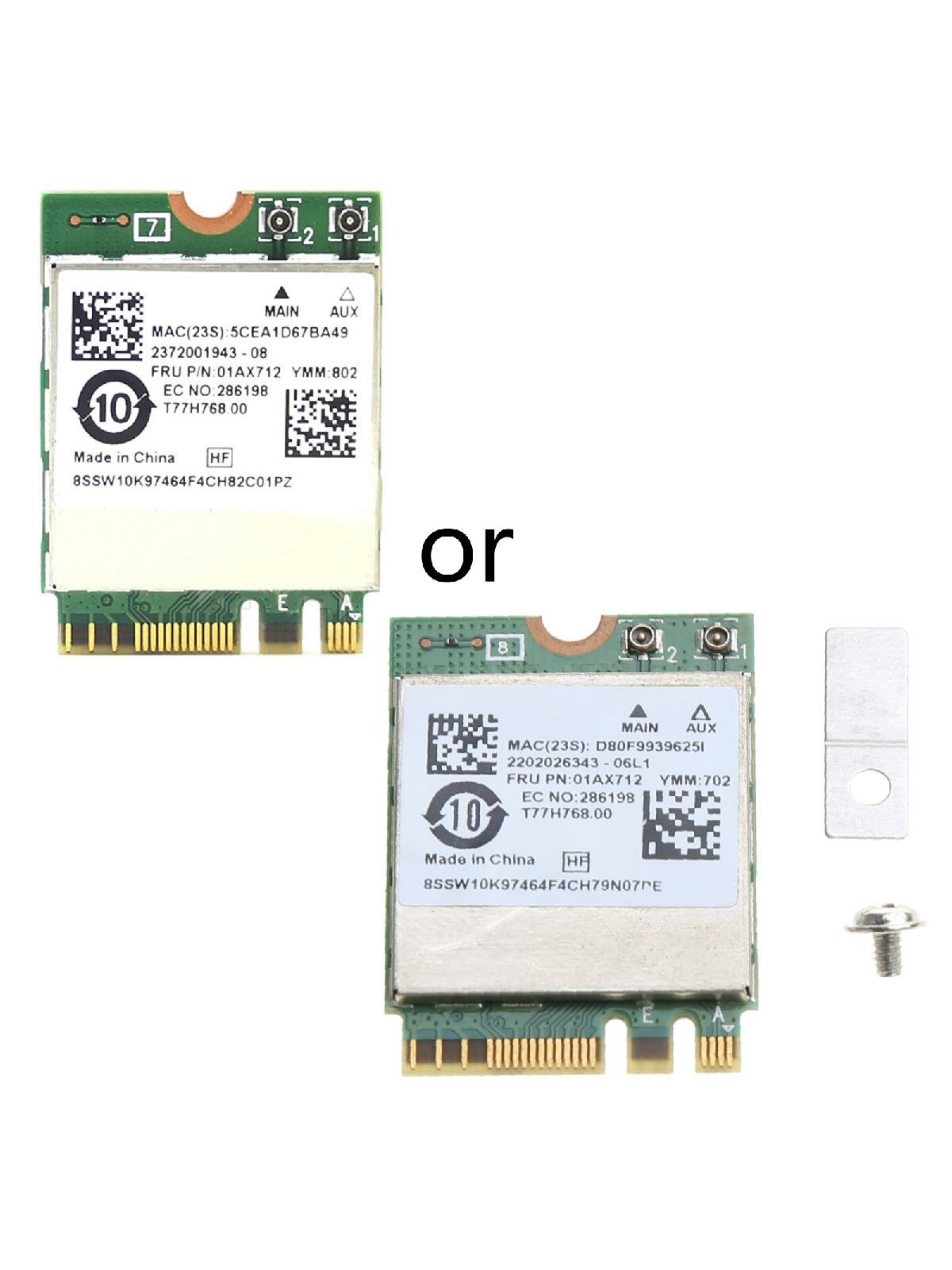 WIFI CARD RTL8822BE 802.11AC 2.4G/5GHz 1200Mbps WiFi Bluetooth-compatible 4.0 M2-NGFF Wireless Adapter 01AX712