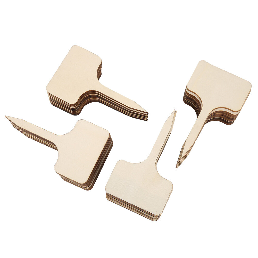 50 шт./комплект Мини-доски для рисования мелом, доски для записей, объявлений и сообщений, деревянная доска