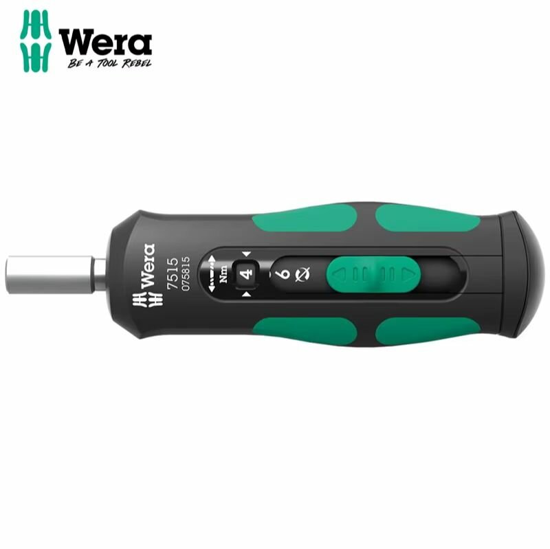 Динамометрическая отвертка Wera, серия 7515, 2.0-6.0 Нм, 1/4", WE-075815 / 05075815001