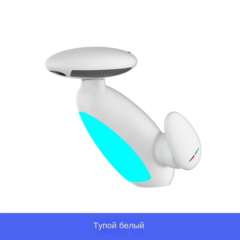 Многофункциональный выдвижной смеситель с подсветкой, поворотным смесителем горячей и холодной воды с четырьмя регулировками