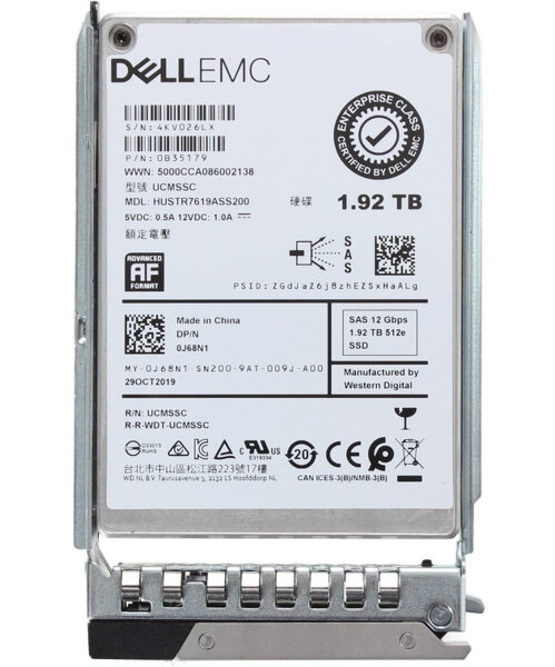 Жесткий диск Dell J68N1 1.92TB SAS 2,5" SSD