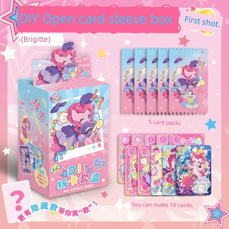 Набор для творчества My Little Pony: DIY-бокс с карточками, полный комплект, игрушка для девочек, набор стикеров