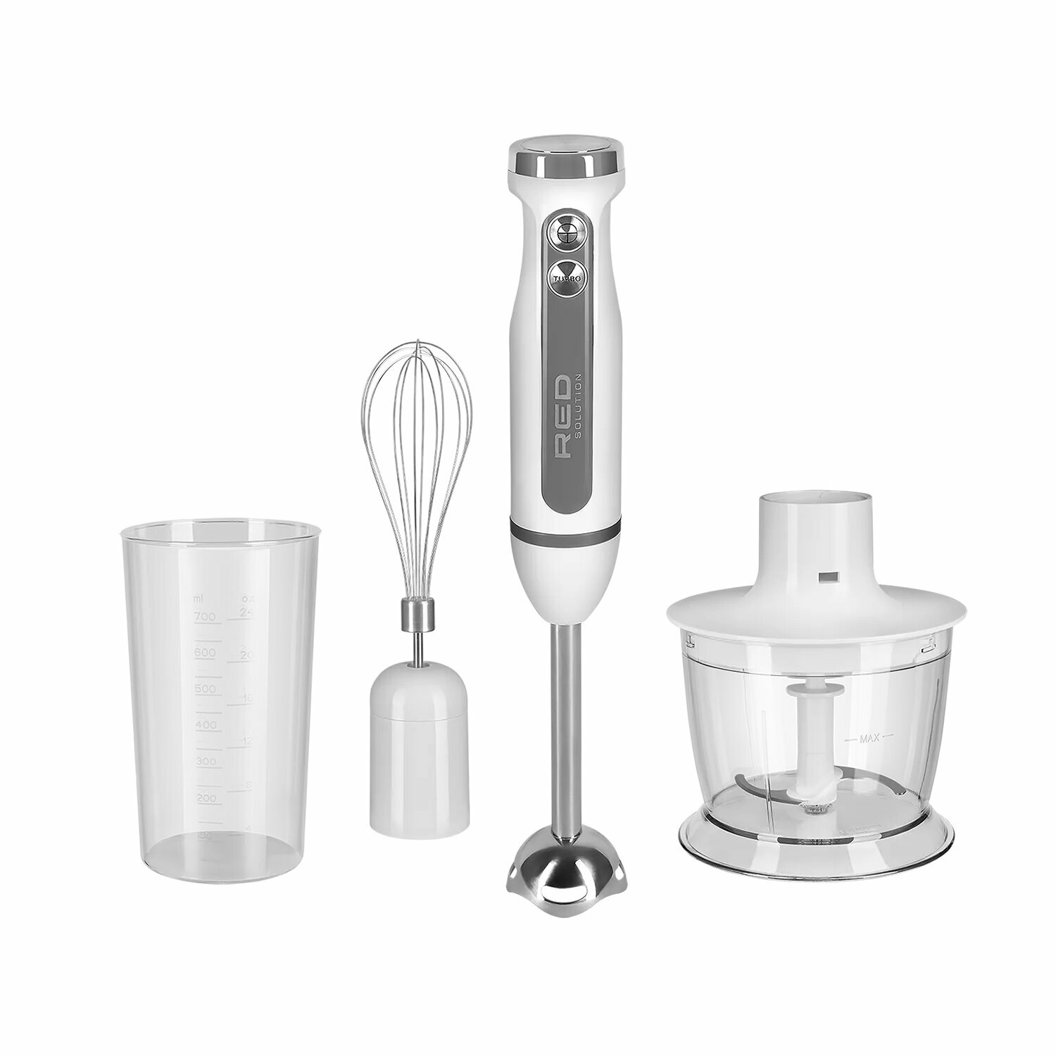 Погружной блендер RED Solution RHB-2969, 1200Вт, защита от перегрева, белый