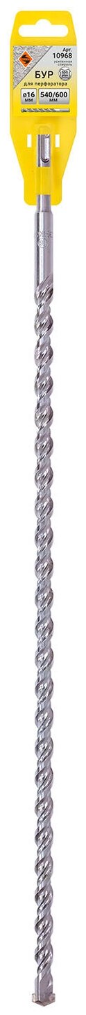 Бур SDS + ф16х540/600 усиленный