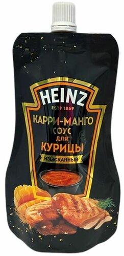 Соус для куриной грудки HEINZ Карри-Манго, 200г, 3 штуки. — купить в ...