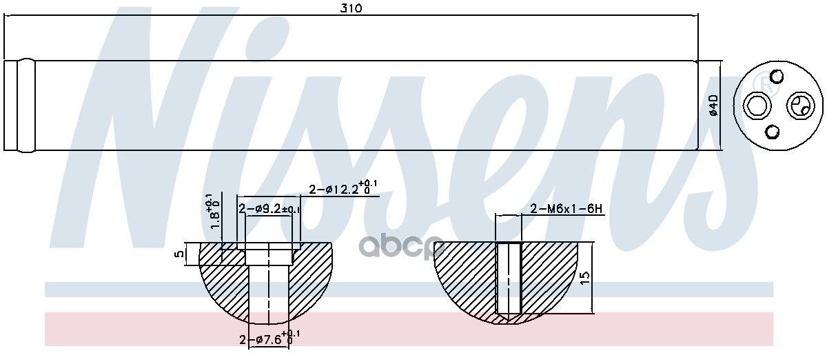 Осушитель кондиционера Nissens арт. 95342