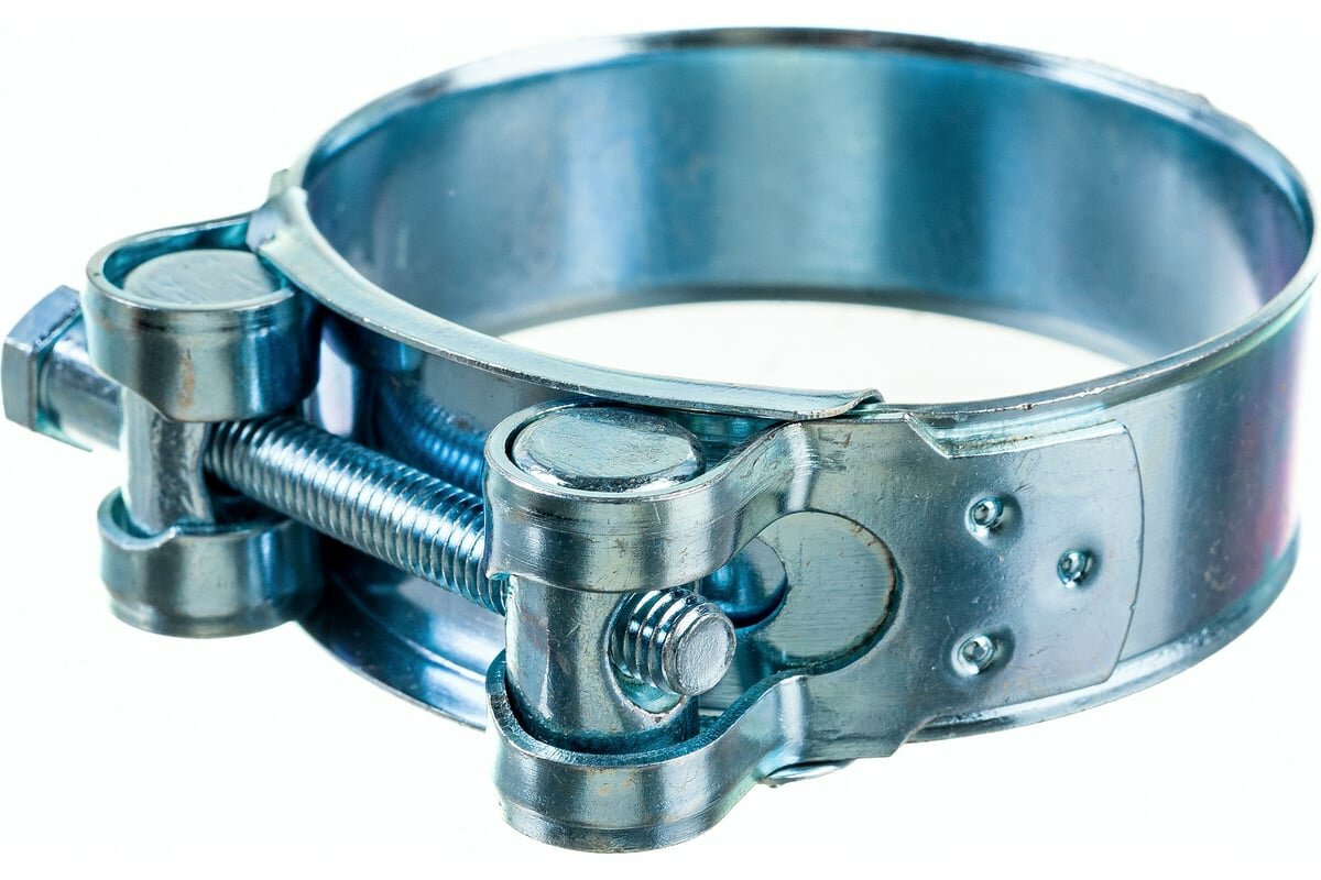 Nord-Yada силовой хомут D 60-63 мм, ш 22 мм, т 1,2 мм, болт M6x55, оцинк. сталь 905996