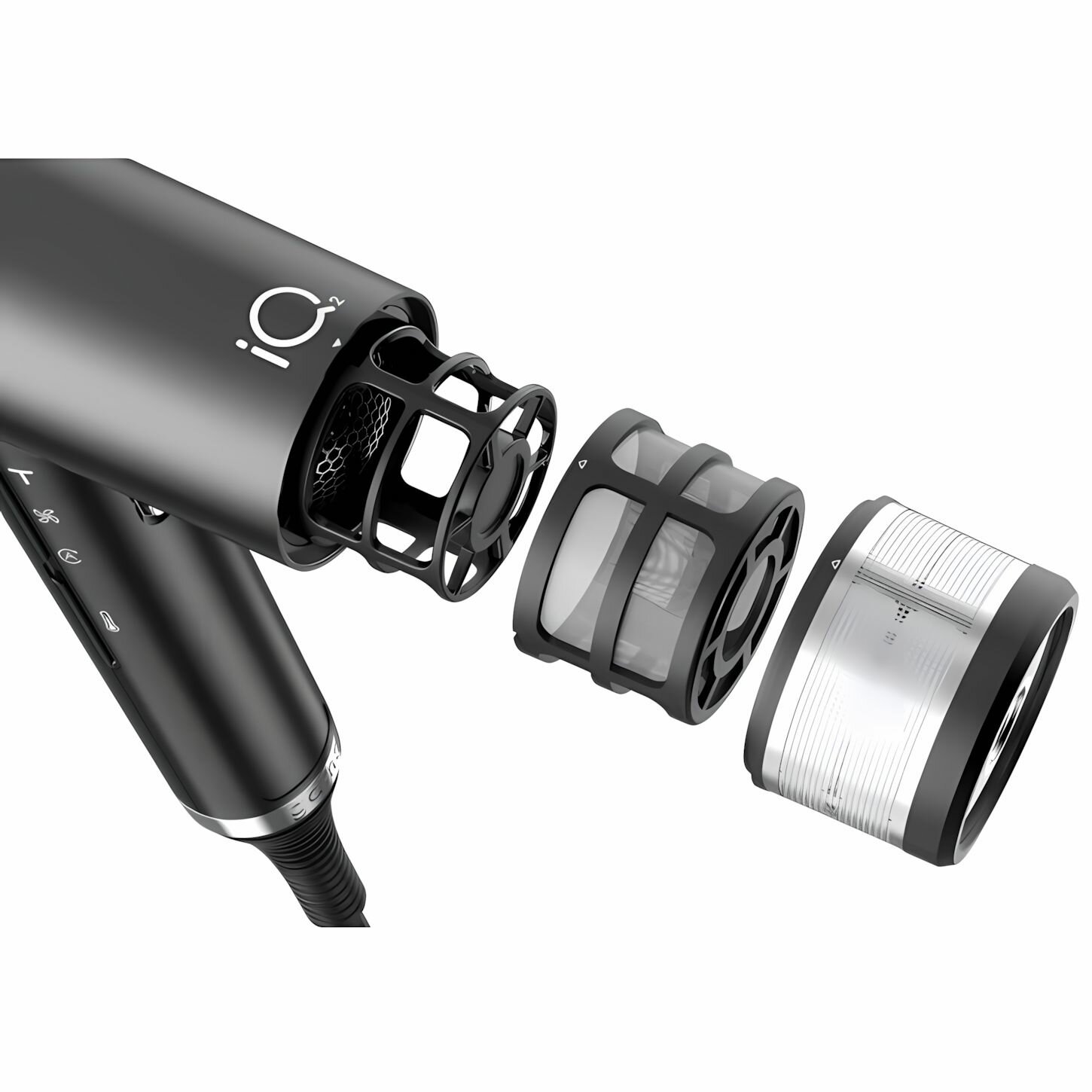 Профессиональный фен GA.MA IQ2 Perfetto Black PH6075. BK