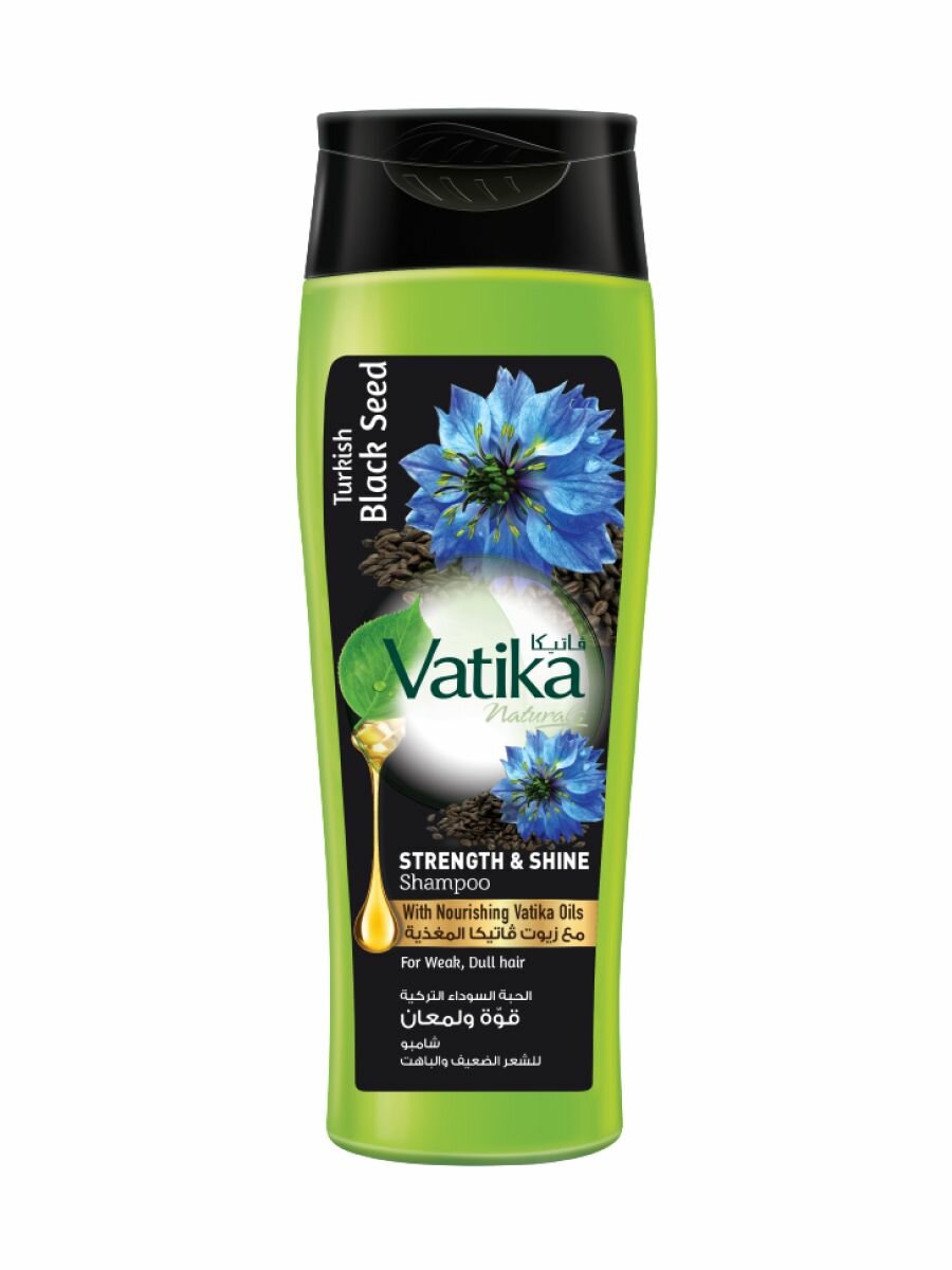 Dabur Vatika Шампунь черный тмин Сила и блеск Дабур Ватика / Strength and shine 400 мл