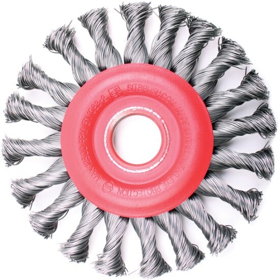 Щетка дисковая Sit U125 жгутовая, диаметр 125мм, посадка 22,2мм, проволока стальная диаметр 0.5мм