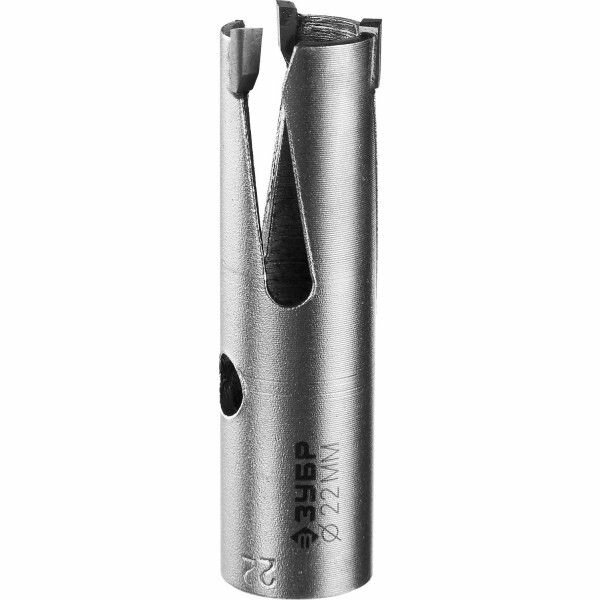 Коронка по бетону, дереву, металлу, керамограниту ЗУБР профи 22 мм