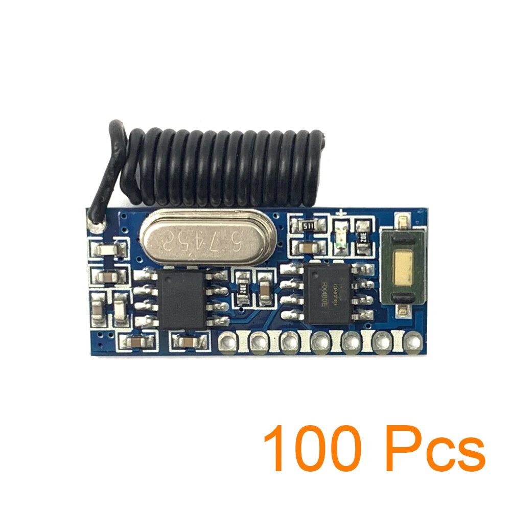 QIACHIP RX480E-4WCZDTX радиочастотный приемник 433 МГц 4 канала