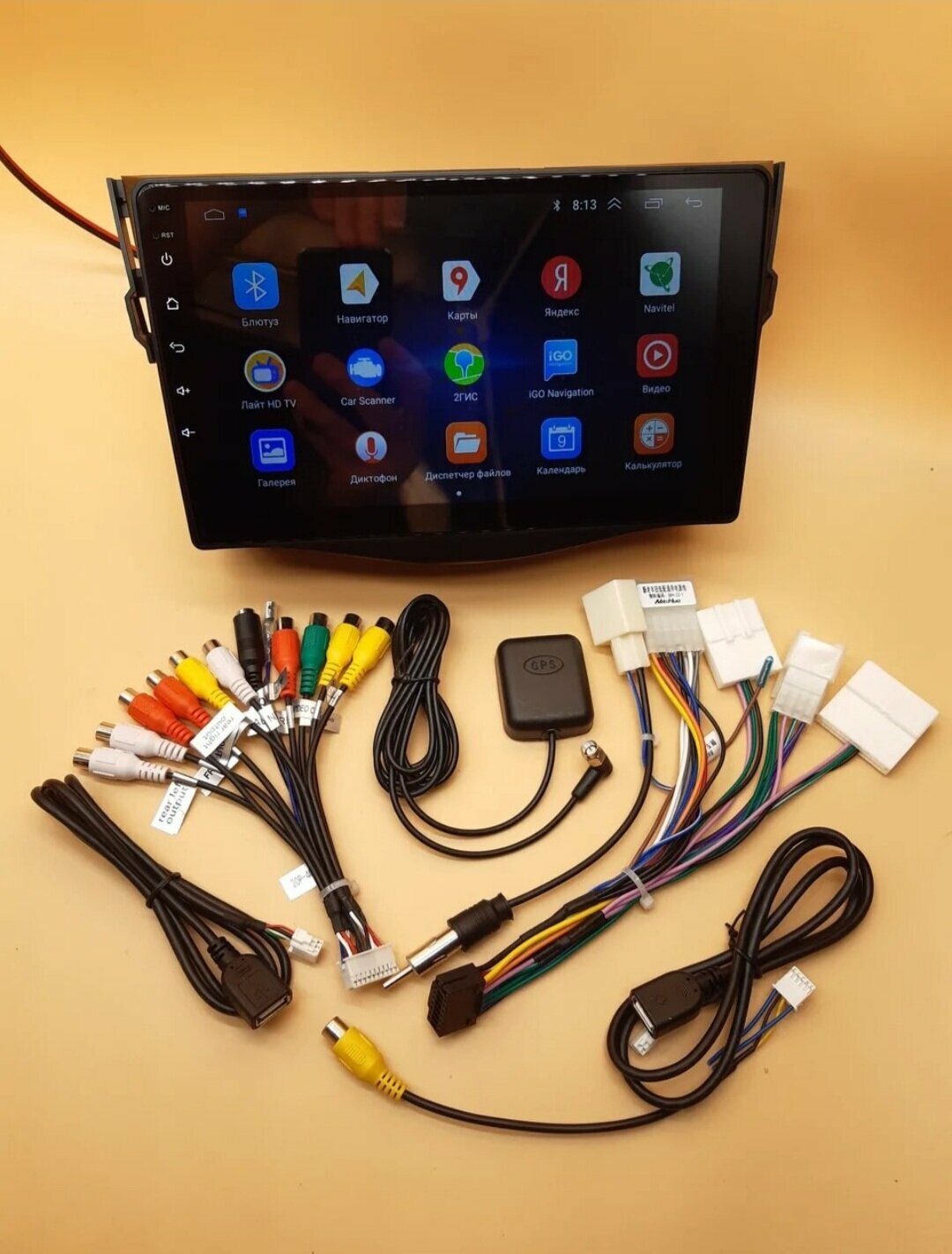 Магнитола андроид для Toyota RAV-4 2006-12г/ 6+128гб/CarPlay/Android-Auto/Wi-Fi/GPS/USB/Блютус