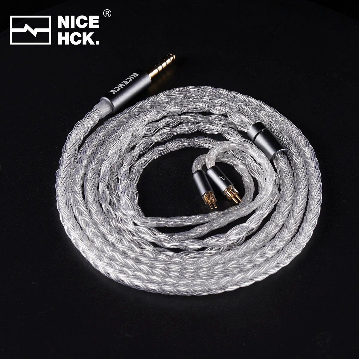 NICEHCK IcyMoon кабель для наушников MMCX/2Pin/QDC 16-ядерный 4.4mm With 0.78 2Pin