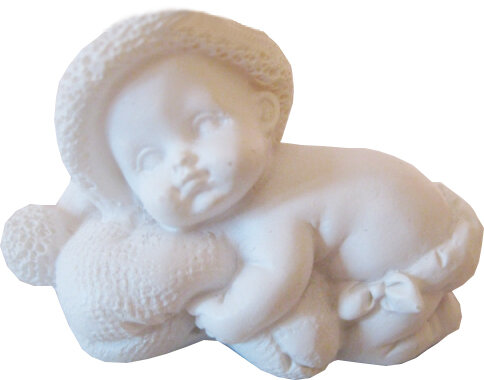 Молд для шоколада/мастики силиконовый Младенец на подушке 3D 4,7х2,6 см. (Набор из 1 шт.)