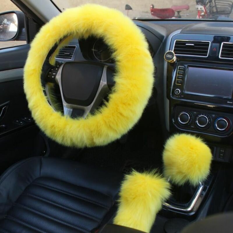 O SHI CAR Оплетка на руль, диаметр 38 см, 1 шт.