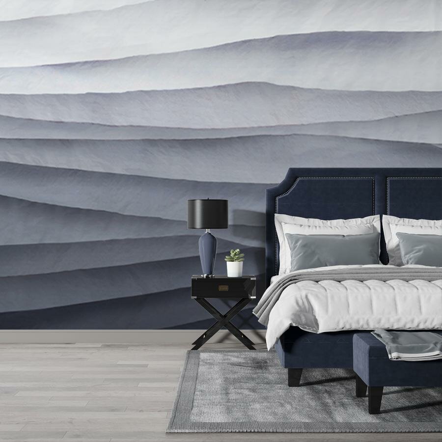 Фотообои Абстрактные волны 9-1248-S-Холст 270 x 200 см (ВхШ) Бесшовные, флизелиновые, влагостойкие обои