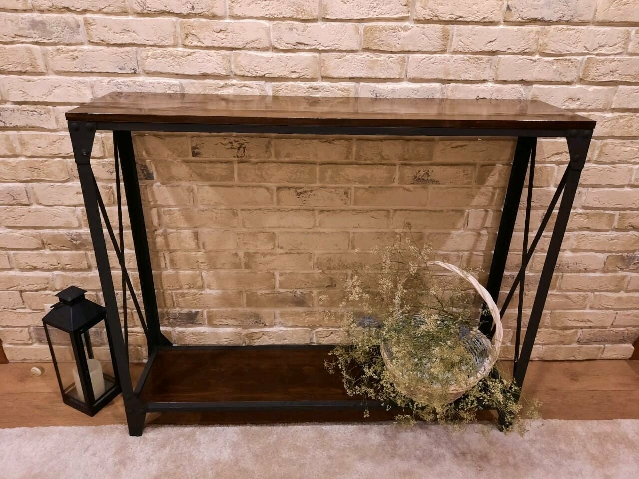 Консоль "EasyLOFT" в стиле лофт, для дома и дачи, в прихожую и гостиную, 100х30х80 см.