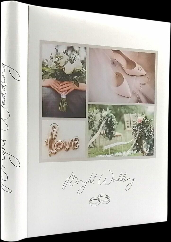 Фотоальбом Полином "Bright Wedding", Август, магнитный, 10 листов, 23х28 см, спираль (FA 10М.003-1)
