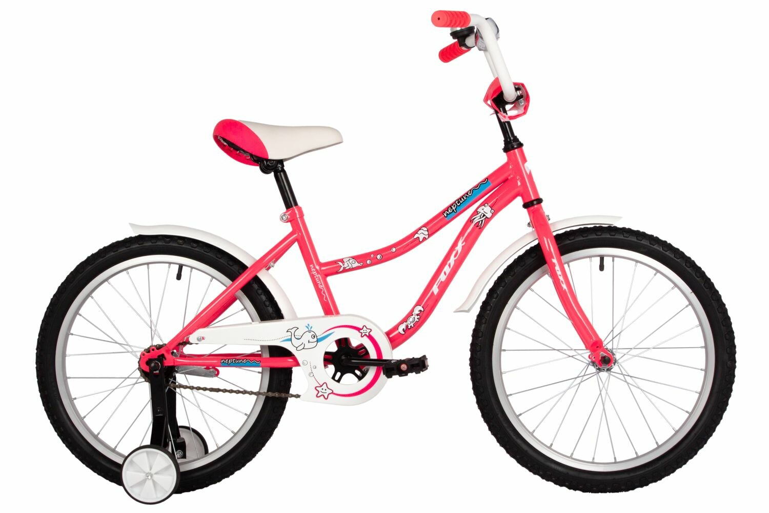 Детский велосипед Foxx Neptune 20 (2025), стальная рама, розовый