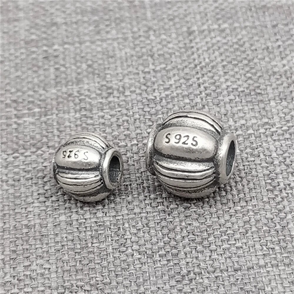 Серебряные бусины Zewelis фонарики 6мм и 7.5мм (2шт)