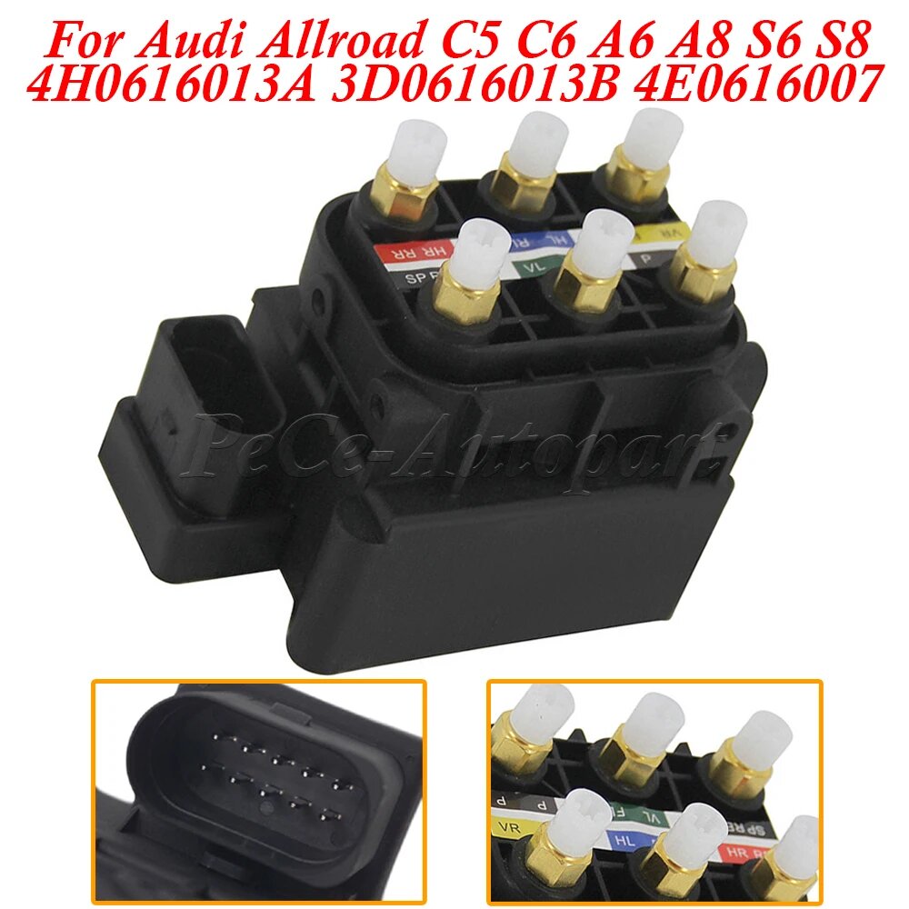 Новый блок клапанов пневматической подвески 4F 0616013 Для Audi Allroad C5 C6 A6 A8 S6 S8 4B 4H 0616013 3D 0616013 Б 4Е 0616007 4Е 0616007 Д