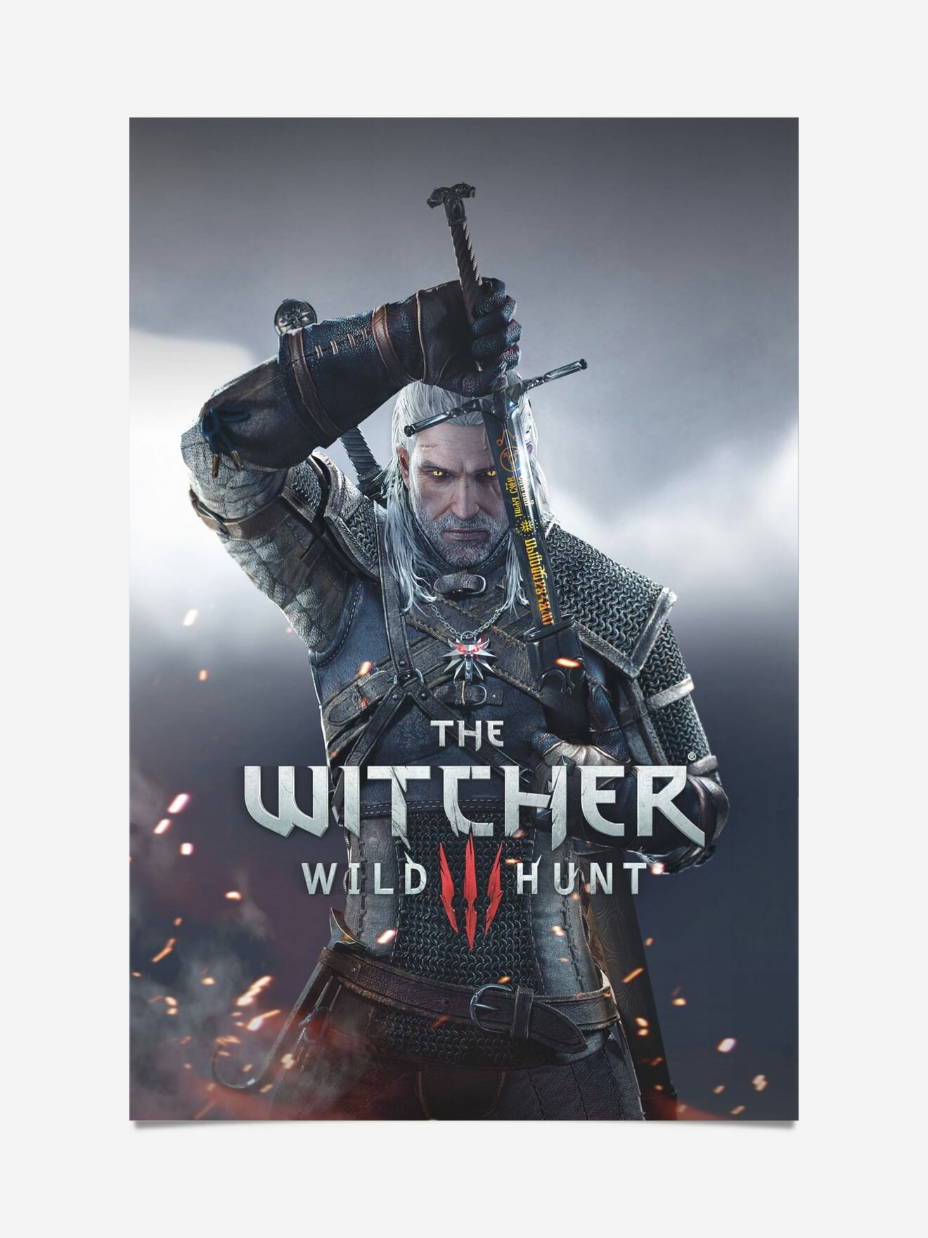 Постер по игре The Witcher - Ведьмак 40 на 60 см. от Poster4me