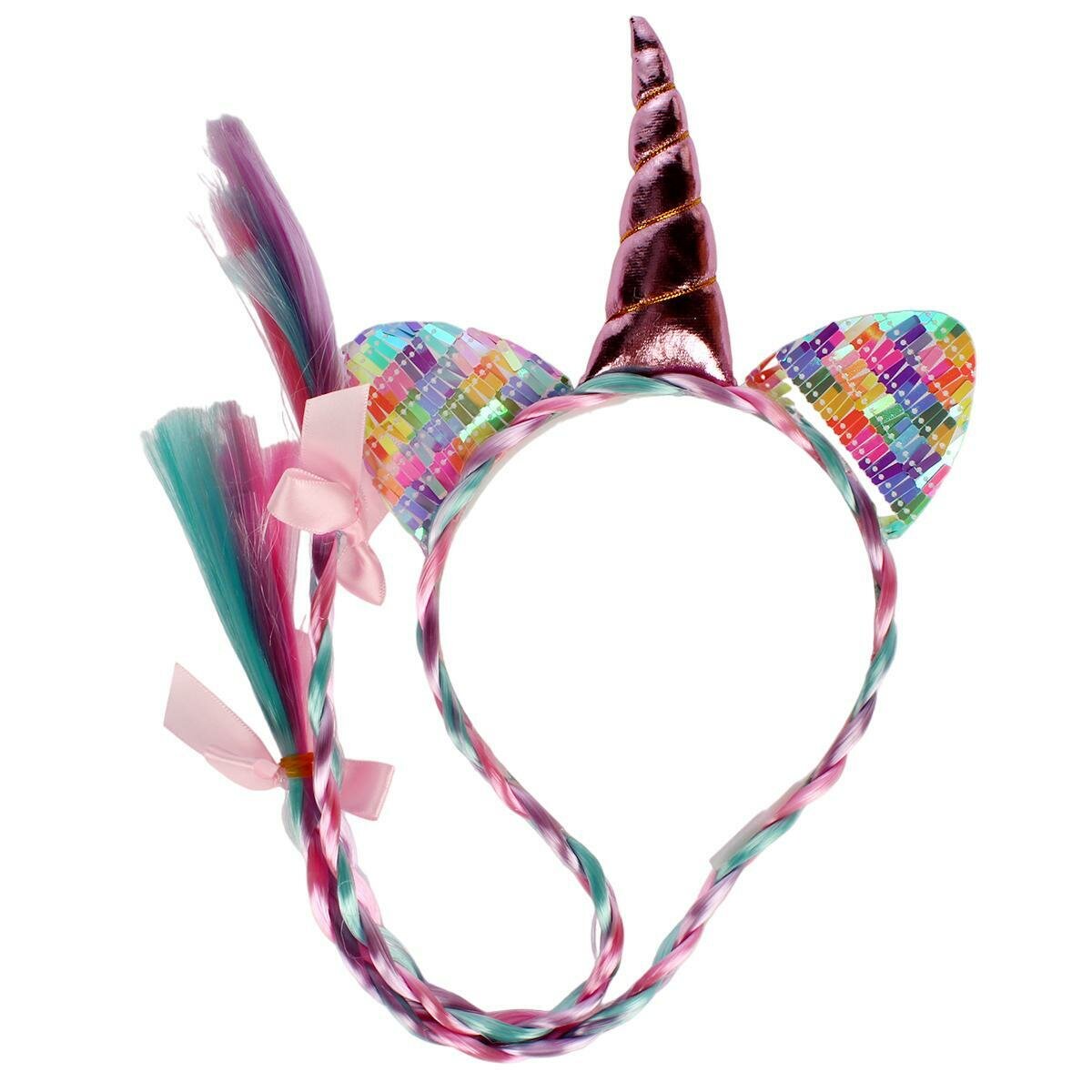Ободок единорог, разноцветный, украшение для праздника и фотосессии
