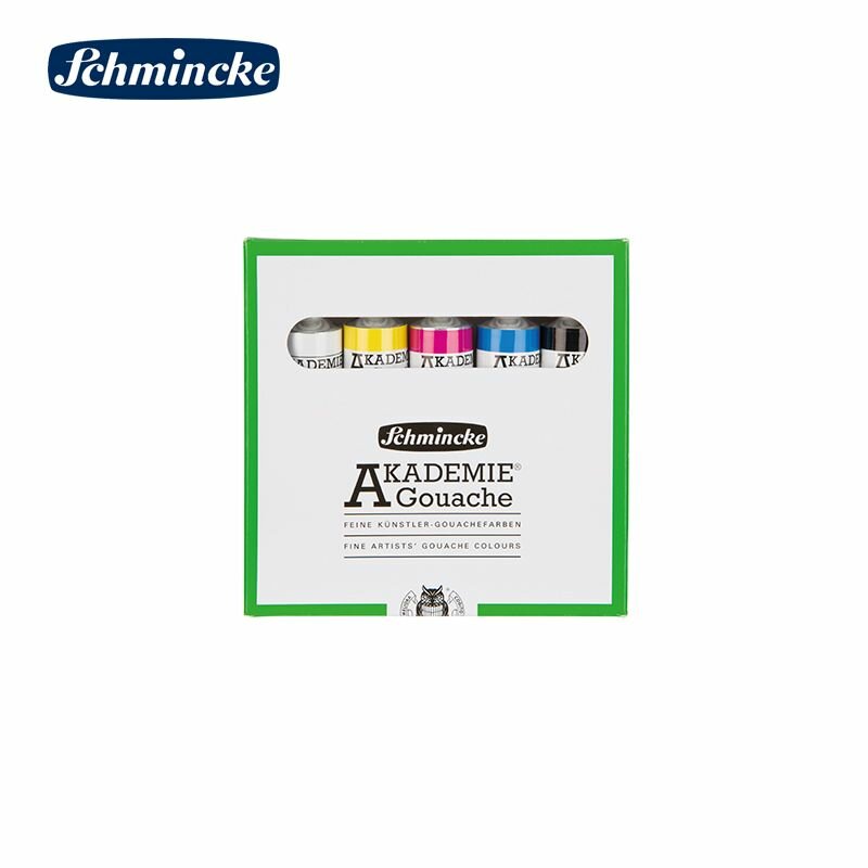 Акварельная краска Schmincke, 5 цветов , в коробке, 5*20ml