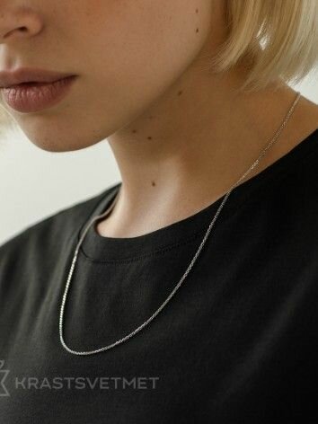 Цепь серебро, 925 проба, родирование