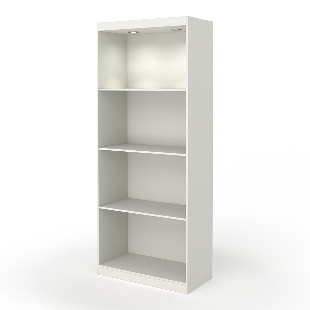 Стеллаж "афродита" №2-1 (задняя стенка - ДВП), Белый. Производитель товара - компания Westcom.