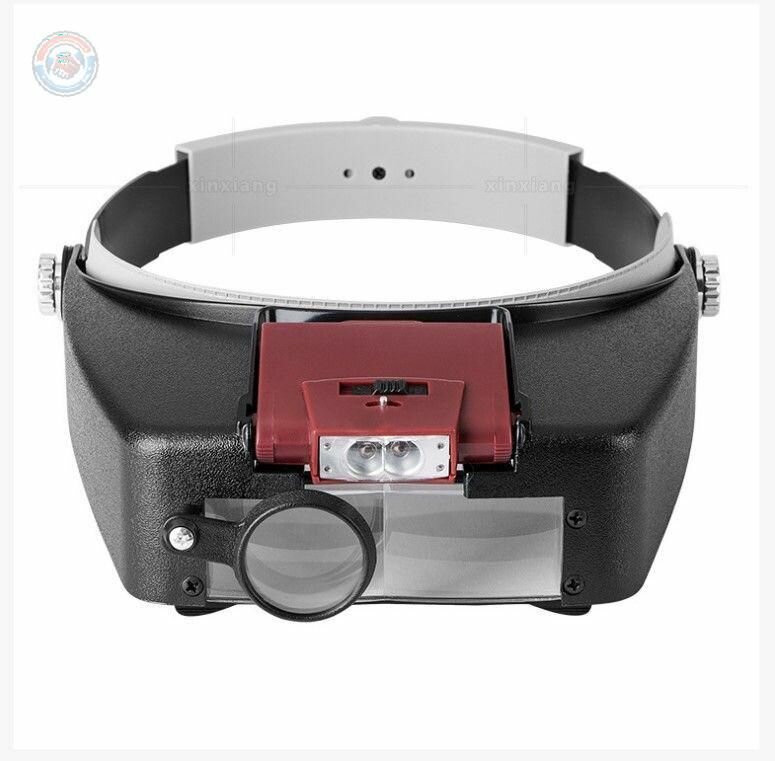 Бинокулярная лупа-очки для пчеловодства, 10-кратное увеличение, LED подсветка, головная повязка, универсальное увеличительное стекло для работы с пчелиными матками и точных задач