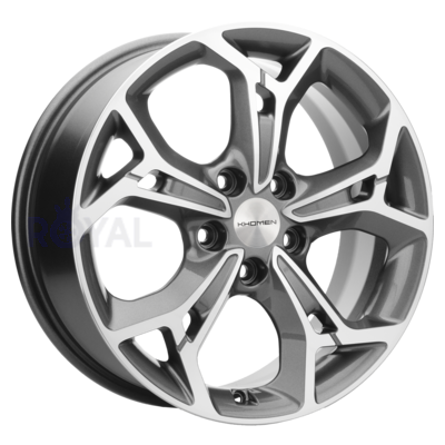 Литой колесный диск Khomen Wheels KHW1702 (Kia K5) 7x17/5x114,3 ET48 D67,1 Gray-FP