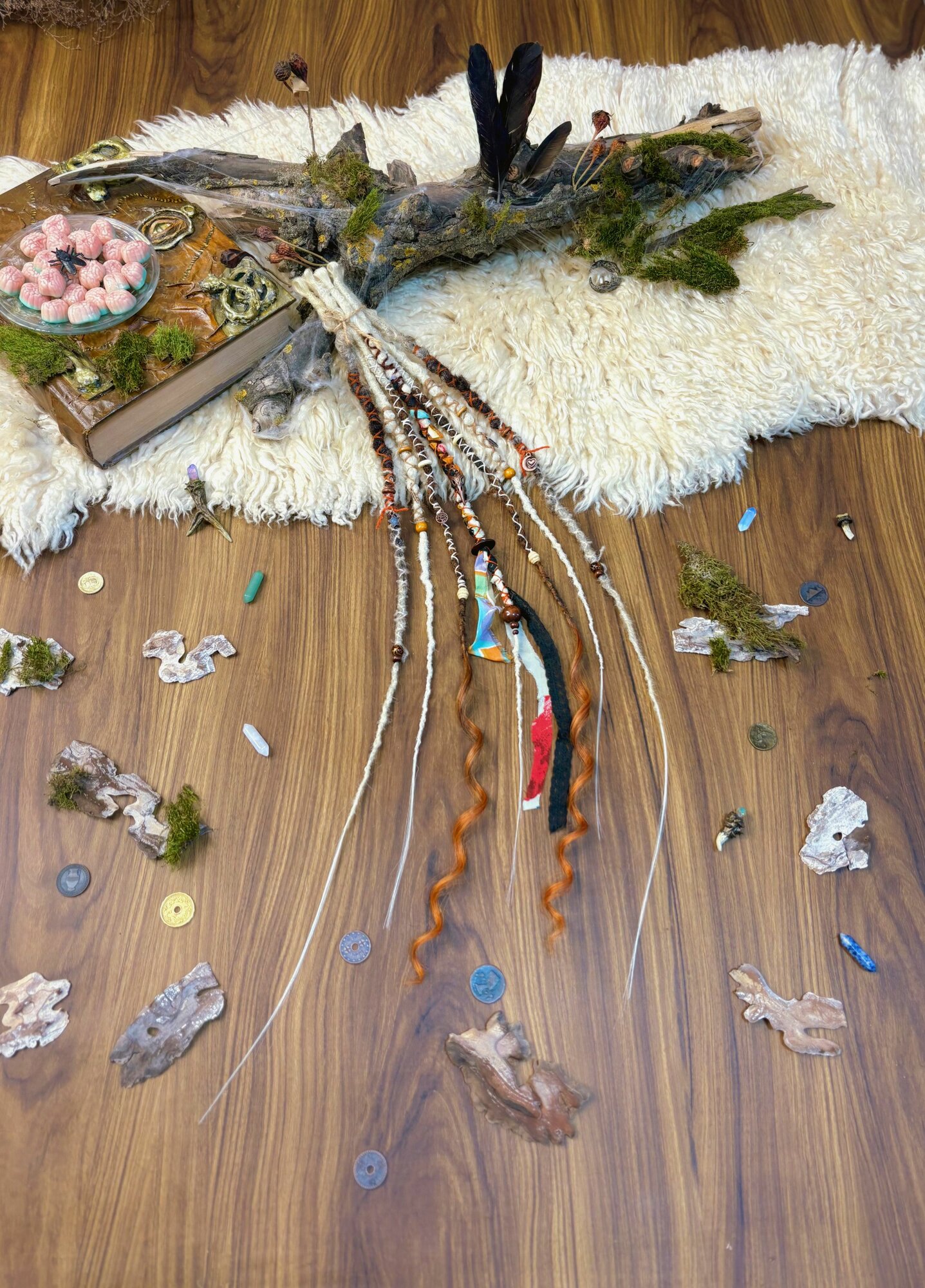 Се дреды из канекалона "Hellfire", ручная работа