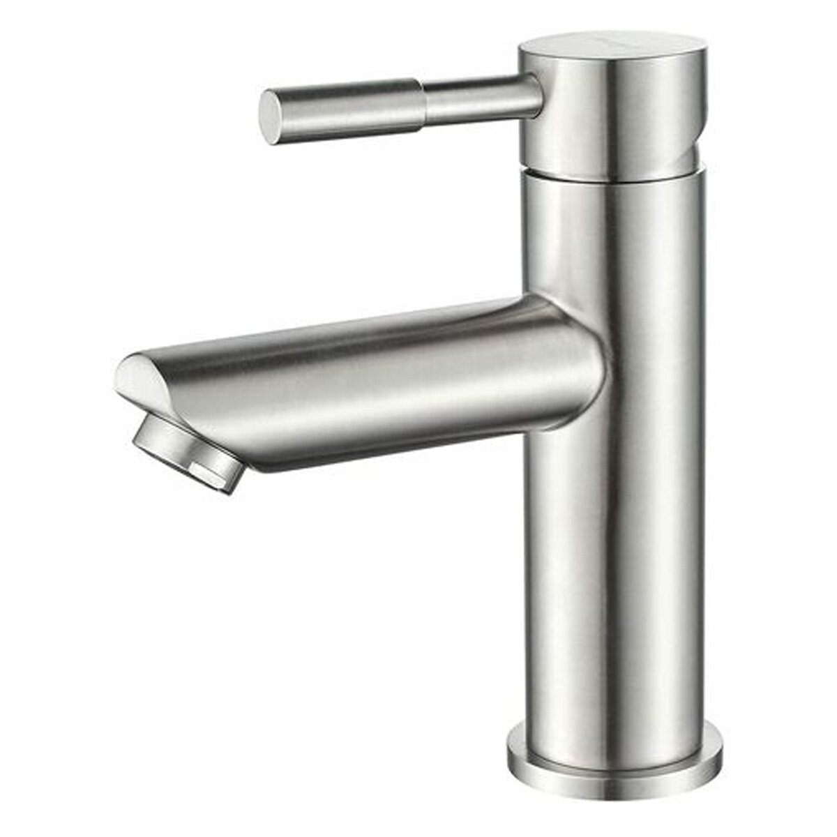 Смеситель для ванной комнаты, однорычажный, для раковины, нержавеющая сталь, серый